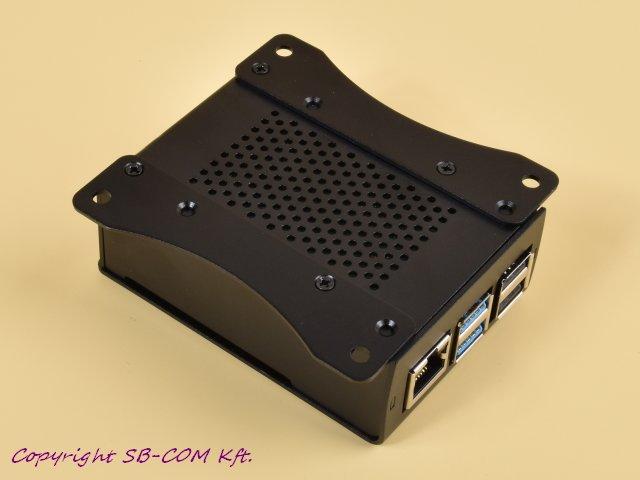 Alumínium VESA ház Raspberry Pi 4-hez